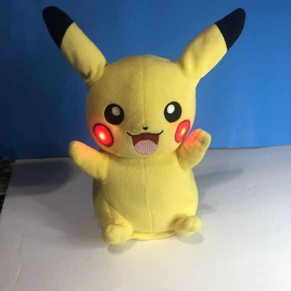 Toys | Tomy 217 Pikachu Talking Plush 11 Light Up Moving Ears Pokemon ...